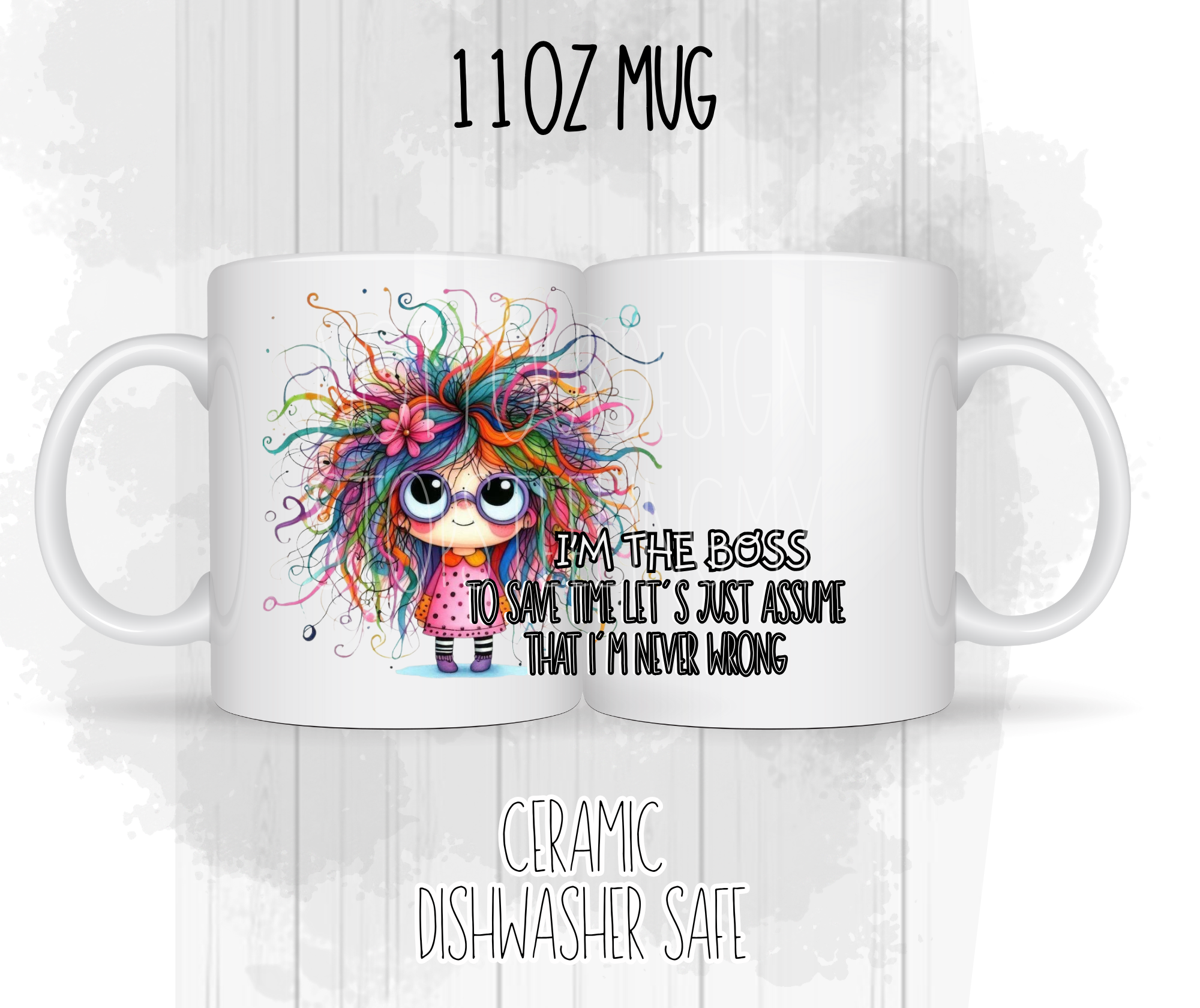 Ceramic Mug – Boss Never Wrong – Biki Uniek Wholesale