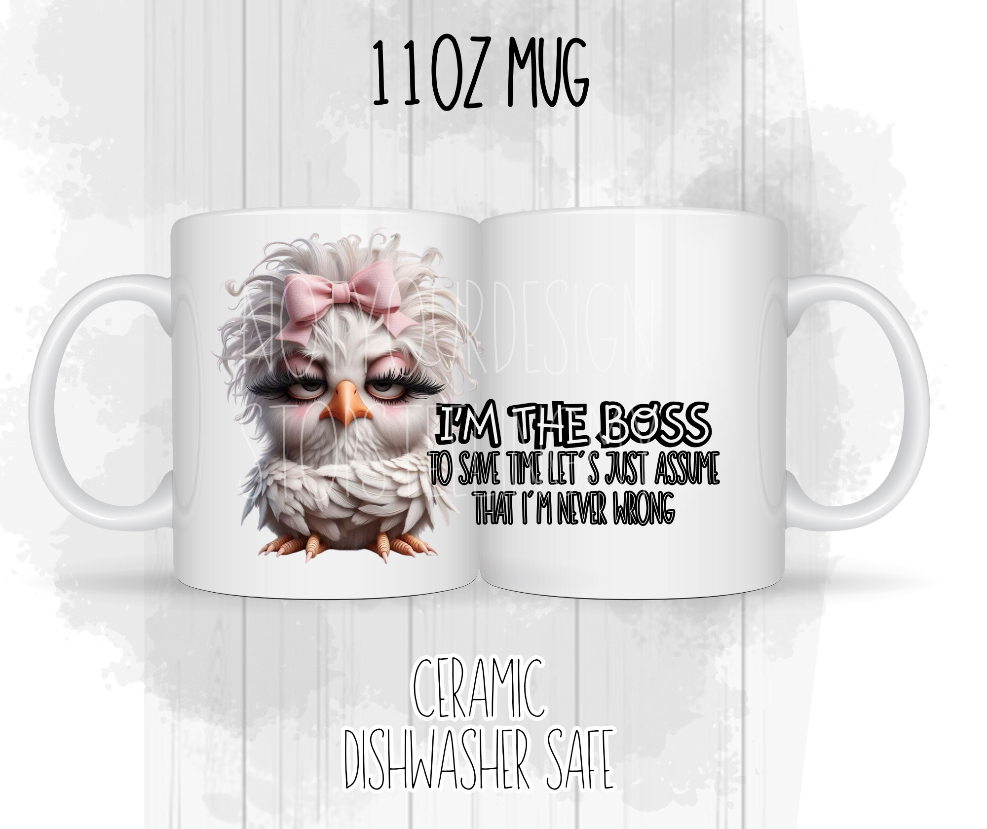 Ceramic Mug – Boss Never Wrong – Biki Uniek Wholesale